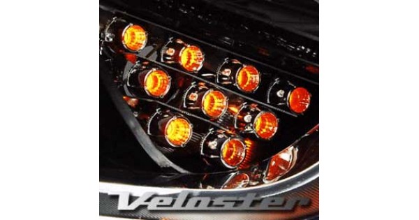 Передняя оптика : LED-модули передних поворотов 2-Way (SH-Block H13 Chrome) - Hyundai Veloster ...