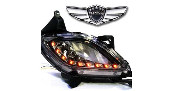 Headlights : [EXLED] Hyundai Genesis 2012 - Foglights Eyeline 2-Way LED ...