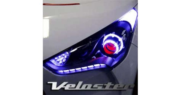 Headlights : [EXLED] Hyundai Veloster Turbo - LED Headlights Full Set